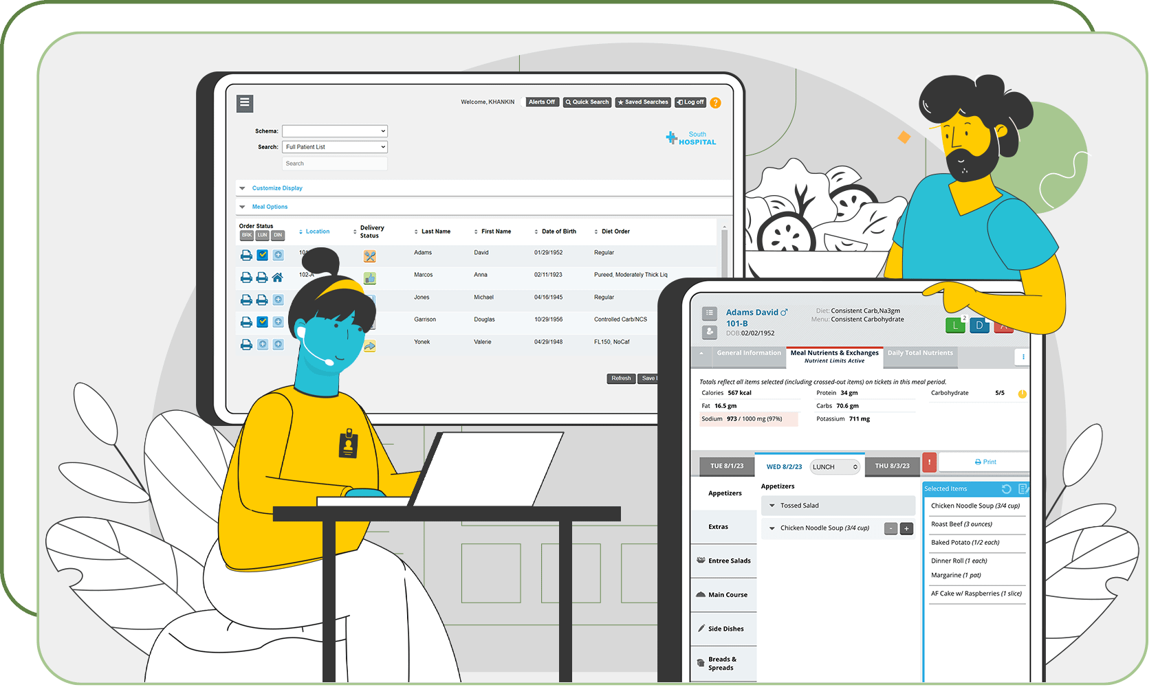 Hospital Room Service Software - Computrition